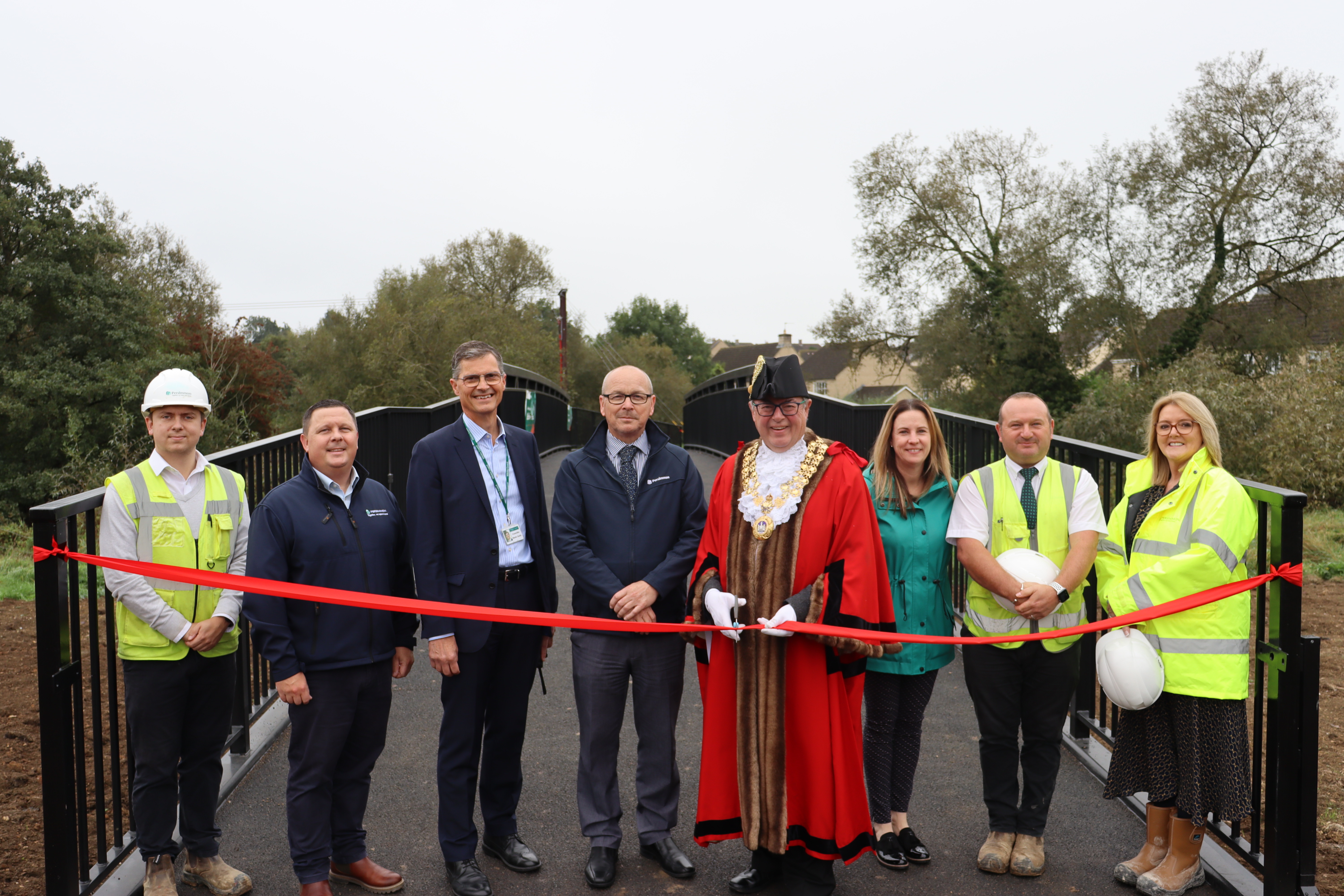 Malmesbury Mayor officially opened new footbridge delivered by Wessex ...