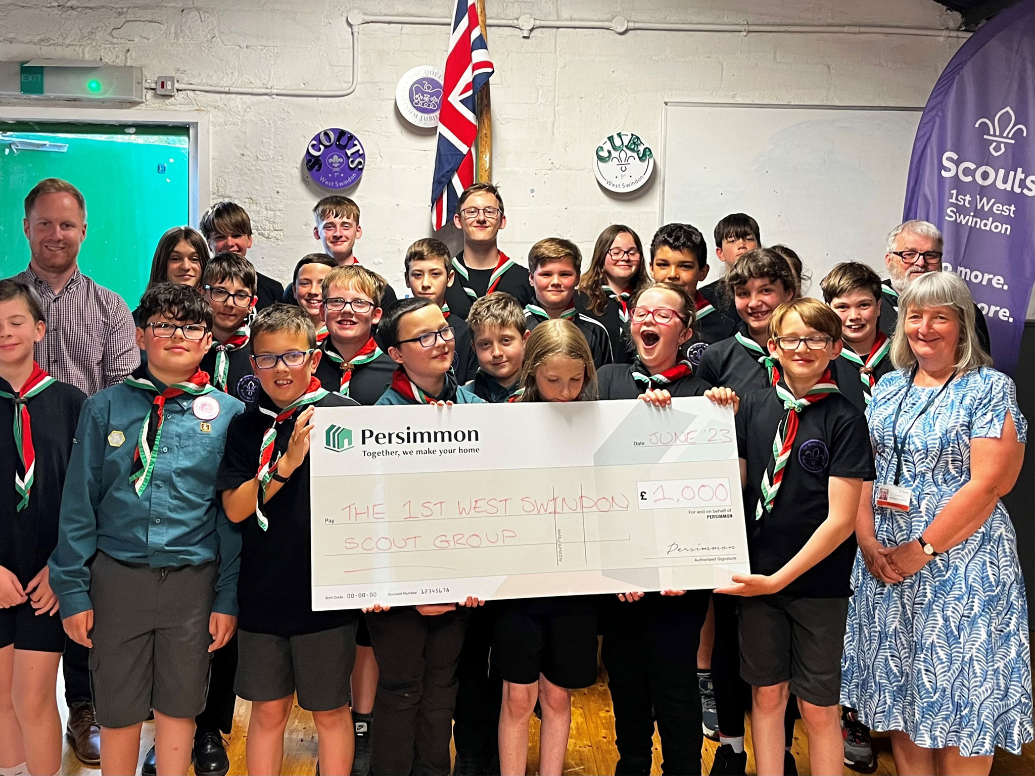 Wessex region supports Swindon Scouts group