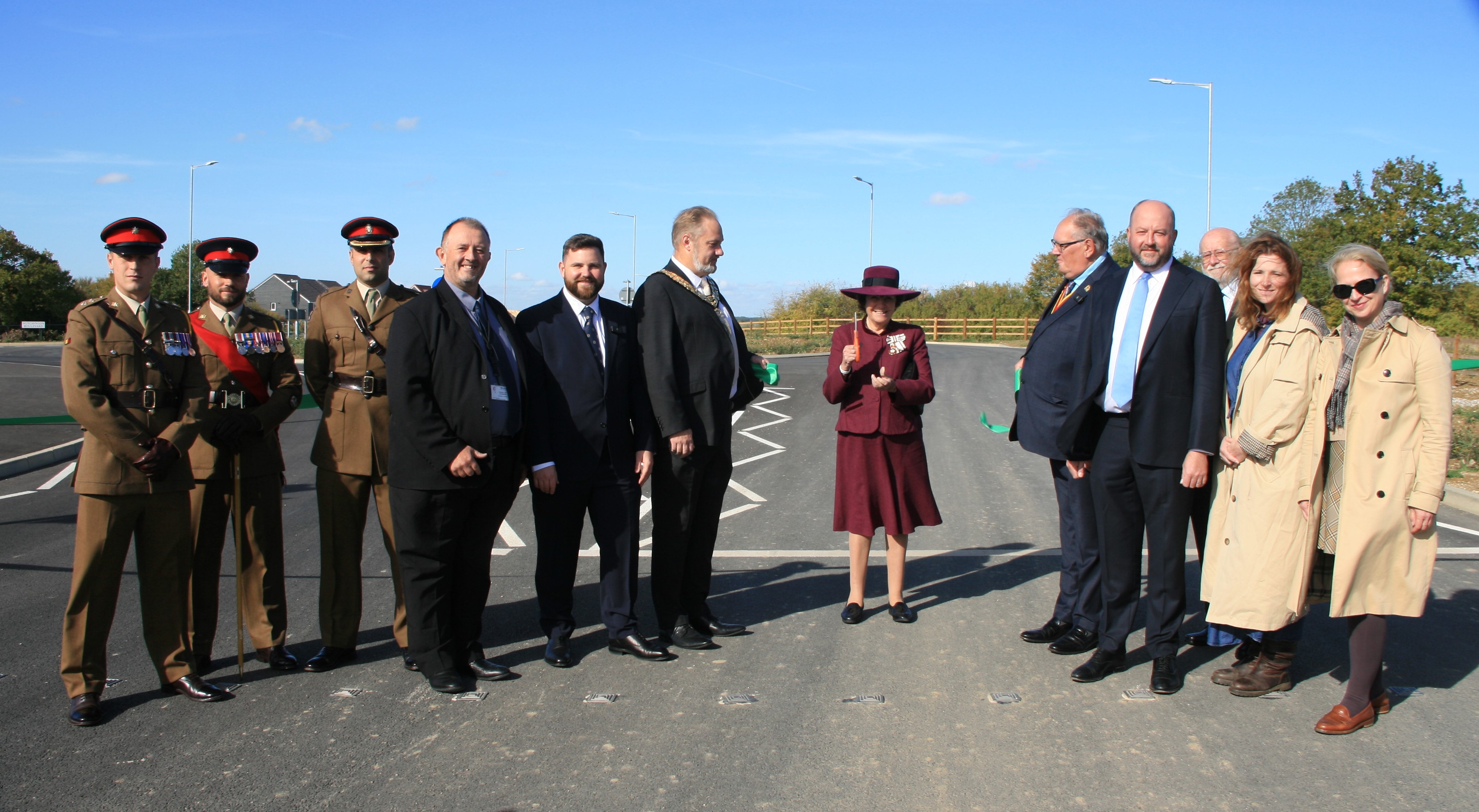 Suffolk Regiment Way opens in Haverhill