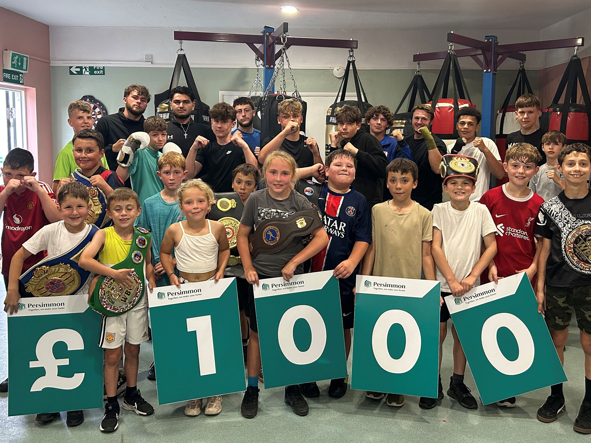 Persimmon Homes Severn donation for Gloucestershire youth boxing club