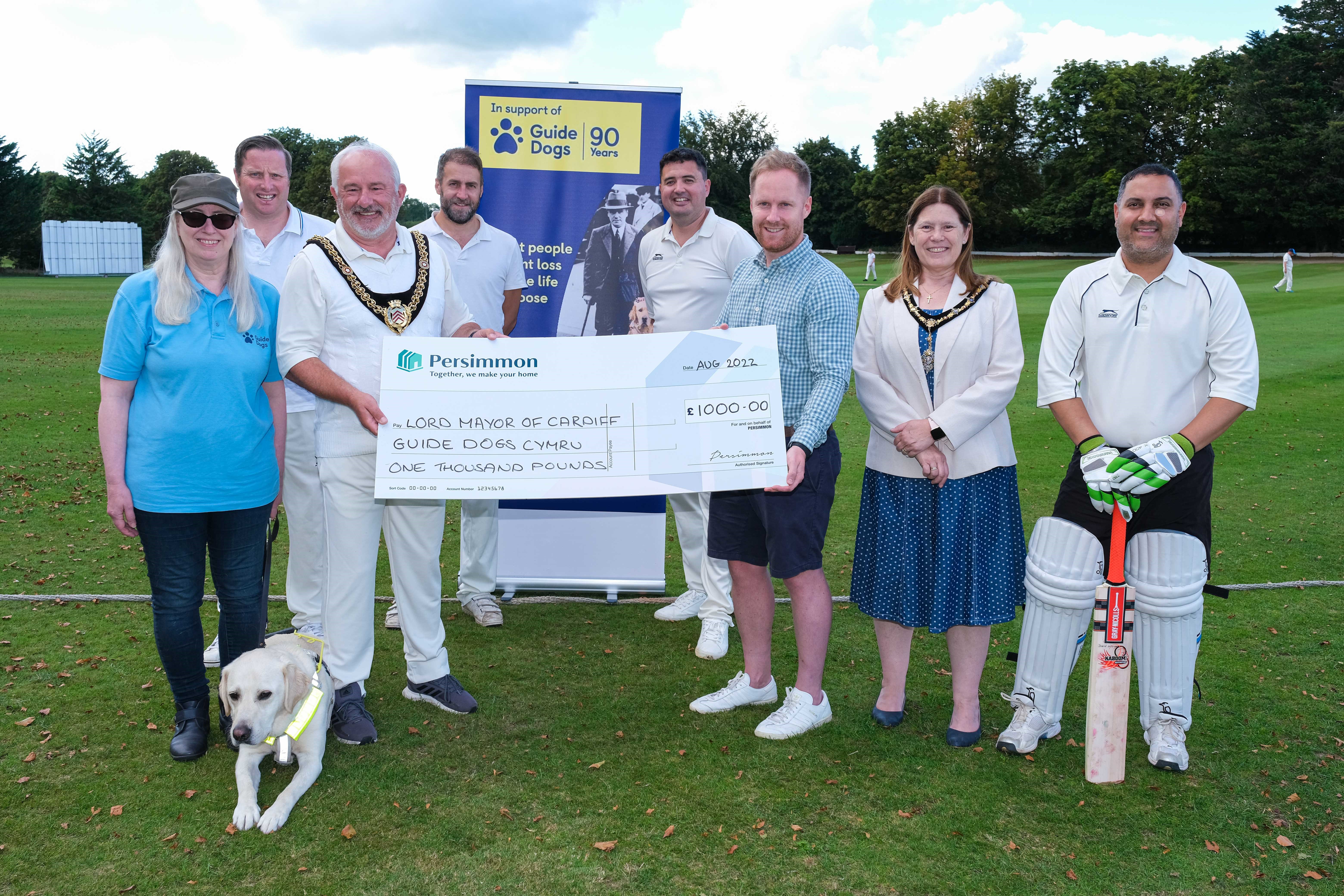 Lord Mayor of Cardiff bowled over by donation