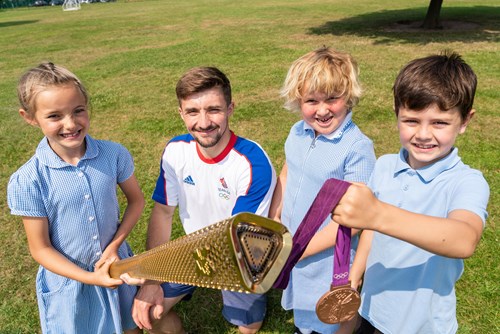 Calverton school welcomes Nottinghamshire Team GB Olympian